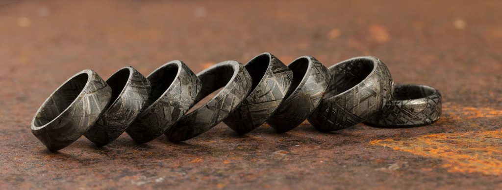 Custom Made Meteorite Ring – By Windestal