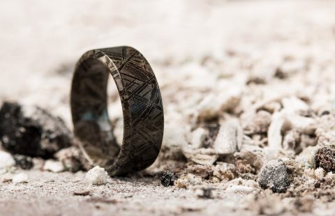 Custom Made Meteorite Ring – By Windestal