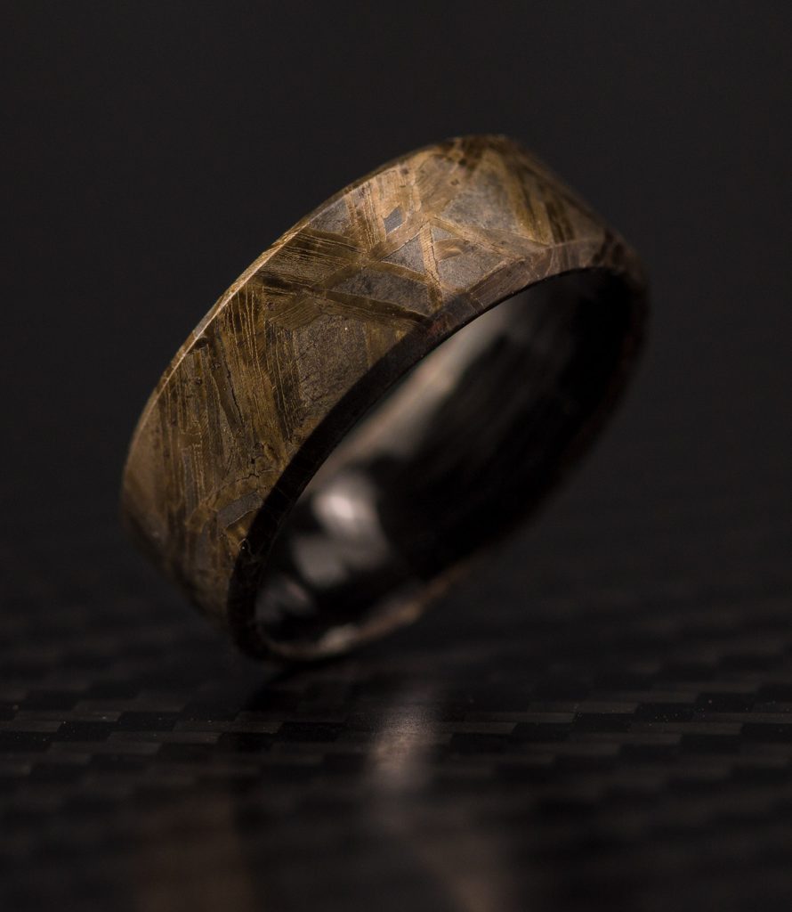 Custom Made Meteorite Ring – By Windestal